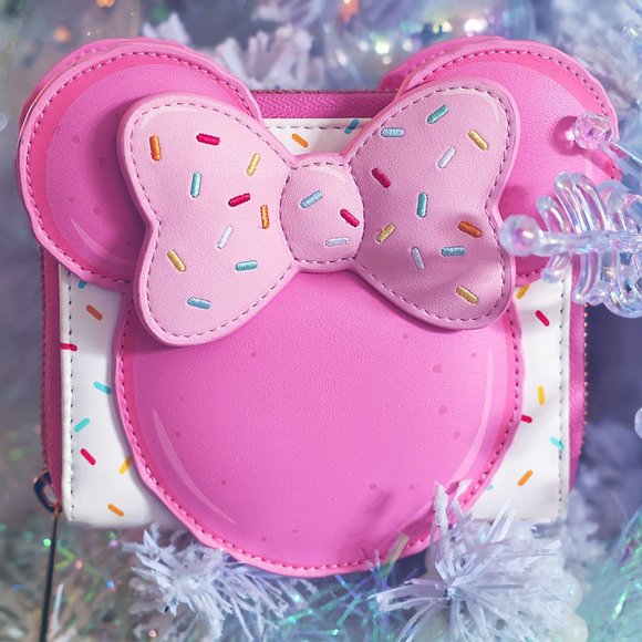Bags | Loungefly X Lasr Exclusive Disney Minnie Macaron Zip Wallet ...